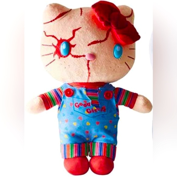 Sanrio | Other | Chuckie Hello Kitty Mini Plush Keychain | Poshmark